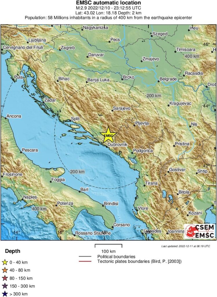 ZEMLJOTRES ZATRESAO BIH: ČULA SE TUTNJAVA OD HRVATSKE – Haber.ba